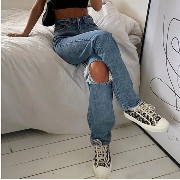 Jeans | Knee Ripped Jeans | Poshmark